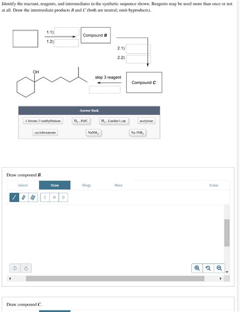 Solved Identify The Reactant Reagents And Intermediates In