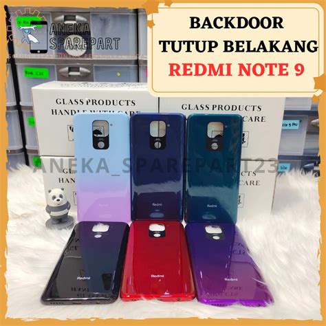 Jual Backcover Backdoor Redmi Note 9 Cover Belakang Tutup Casing Belakang Tutup Baterai Redmi