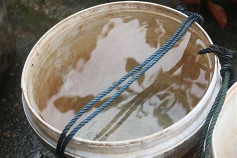 The Water Stored In The Bucket Stock Image Image Of Washing Dish 237838217