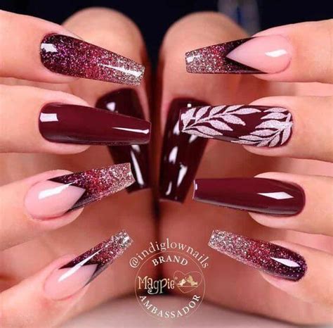 20 Gorgeous Burgundy Nails For Classy Ladies