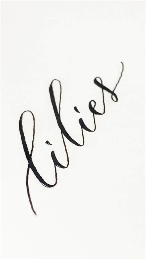 Lilies With Pointed Pen Calligraphy Dip Pen