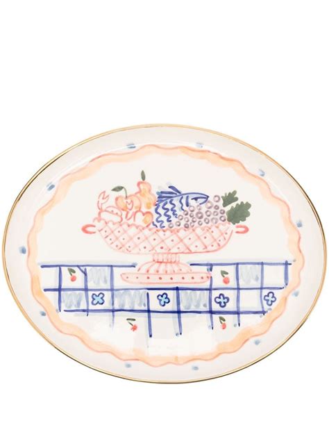 Gunia Project Fruit Paint Ceramic Plate Farfetch