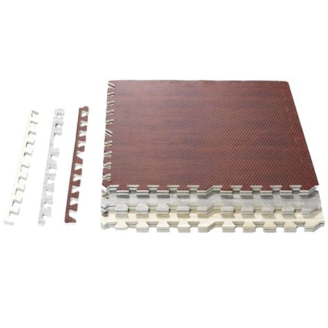 Wood Grain Foam Joint Tiles Interlocking Eva Puzzle Mat Wood Grain