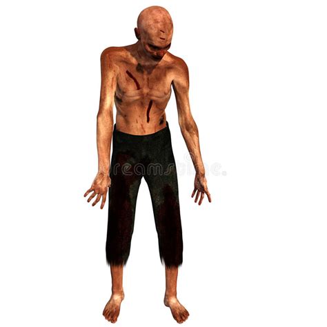 Alte Kahle Schwache Zombies Stock Abbildung Illustration Von Schnitte Zombie 78618152