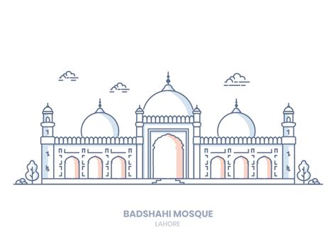 How To Draw Badshahi Mosque Step By Step Easy Badshah Vrogue Co