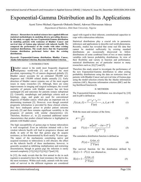 Pdf Exponential Gamma Distribution And Its Applications