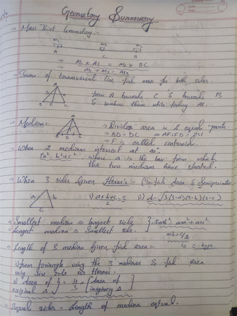 Geometry Notes Pdf Geometry Notes Pdf