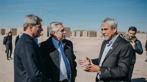 Sergio Uñac Y Alberto Fernández Visitaron La Obra Del Barrio Las Pampas