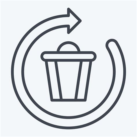 Icon Deleting Related To Delete Symbol Line Style Simple Design