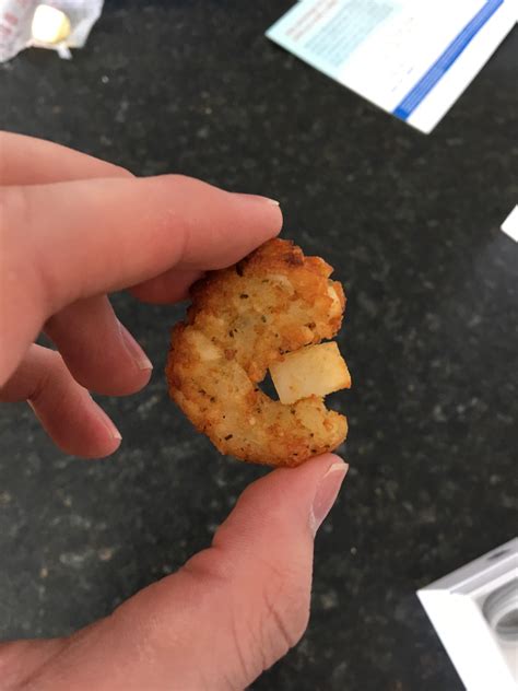 Ordered Hash Browns From Dunkin Donuts And One Of Them Had A Different Type Of Hash Brown