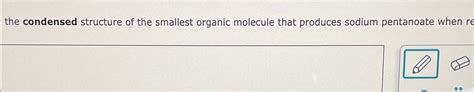 The Condensed Structure Of The Smallest Organic