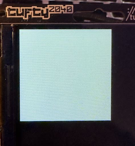 tufty2040 display corruption when using large areas of pure white