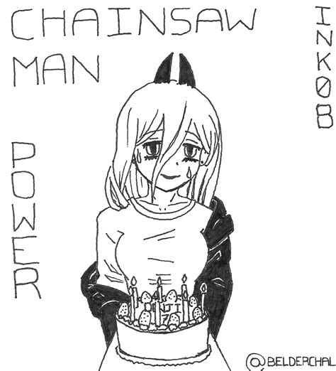 Drew Power For Inktober Rchainsawman