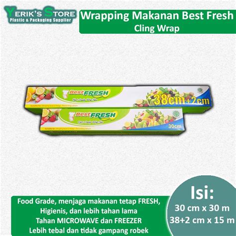 Jual Best Fresh Plastic Cling Wrap Plastik Wrap Makanan Buah Shopee