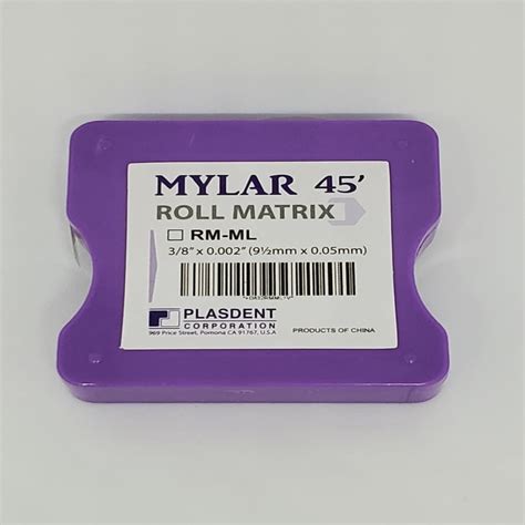 Mylar Roll Matrix Heyward Dental Products Llc