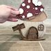 Gnome Mushroom Interchangeable House File SVG House Base Tiered Tray Glowforge