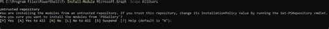 How To Install The Microsoft Graph Powershell Module