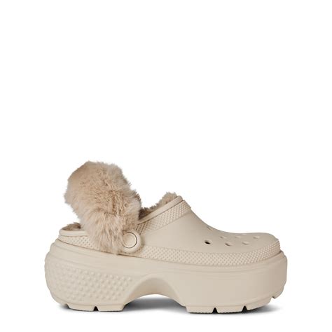 Crocs Stomp Lined Clogs Women Stucco Flannels