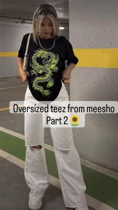Oversized Tshirt From Meesho Artofit