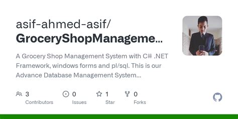GitHub Asif Ahmed Asif GroceryShopManagementSystem A Grocery Shop Management System With C