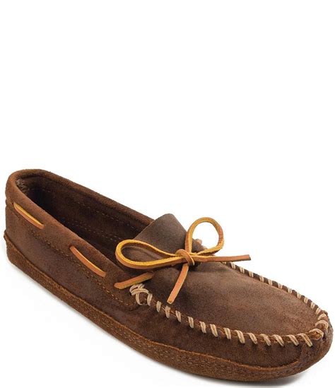 Minnetonka Mens Double Bottom Softsole Slippers Dillards