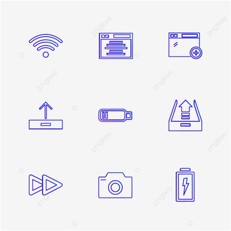 배터리 와이파이 네트워크 적외선 벡터 상호 작용 Png 일러스트 및 벡터 에 대한 무료 다운로드 Pngtree