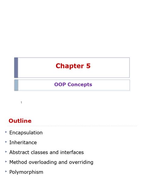 Chapter 5 Oop Concepts Pdf Inheritance Object Oriented