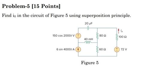 solved problem 5 [15 points] find io in the circuit of
