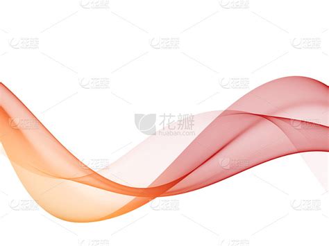 绘画插图红色平滑的彩色图片抽象商务橙色现代波浪背景