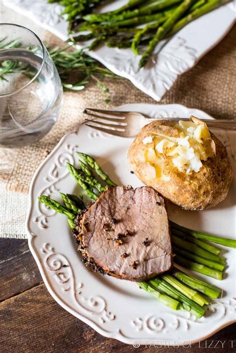 Garlic Herb Crusted Roast Beef Tastes Of Lizzy T