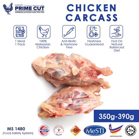 Rangka Ayamchicken Carcass 350g 390g Harumi Prime Cut Fresh Frozen