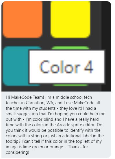 Color Accessibility Issue · Issue 3135 · Microsoftpxt Arcade · Github