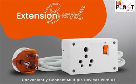 Hi Plasst Heavy Duty Extension Board Single 16a Socket And 16a Mcb
