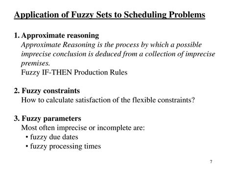 Ppt Fuzzy Scheduling Powerpoint Presentation Free Download Id3220208