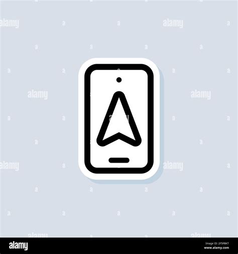 Navigation And Smartphone Sticker Map Gps Navigation Smartphone Map