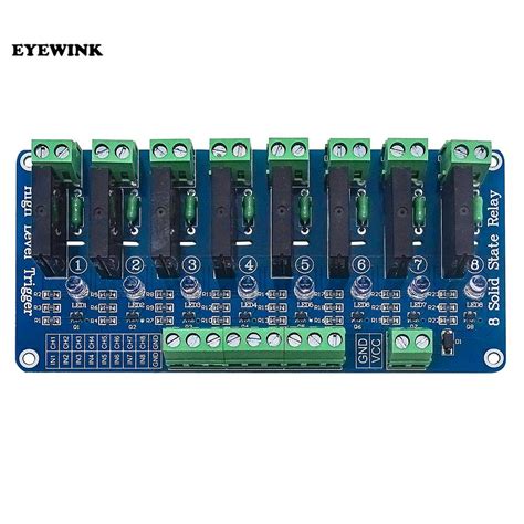 DC 5V 12v 24v 8 Channel SSR Solid State Relay Module Board For Arduino
