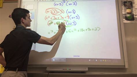 Multiplying Cubed Binomials Youtube