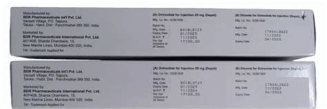 20 Mg Bdocterio Octreotide Injection At ₹ 17100 Piece Sandostatin Lar
