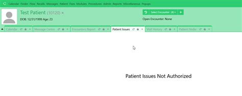 Patient Issues Not Authorized Issue 6417 Openemr Openemr GitHub