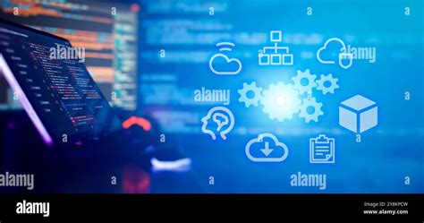 Programming Code Abstract Screen Of Software Developer Stock Photo Alamy