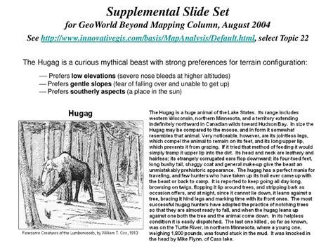 Supplemental Slide Set For GeoWorld Beyond Mapping Column August Ppt