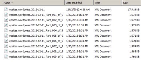 Split Wxr And Xml Files Into Smaller File Sizes Wp Sites