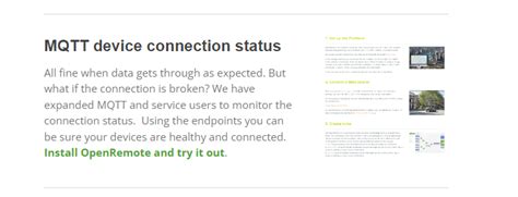 MQTT Device Connection Status Agents Protocols And APIs OpenRemote