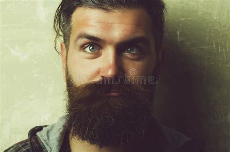 Eyes With Squinted Look And Eyebrows On Male Face Female Eyes With
