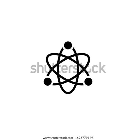 Atomic Orbitals Vector Icon Black Solid Stock Vector Royalty Free 1698779149 Shutterstock
