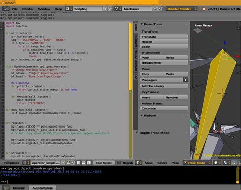 python ¿how does the blender user achieve a shortcut for custom