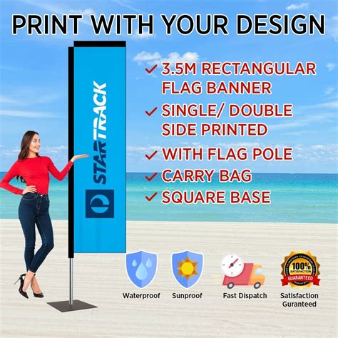 11ft 35m Rectangular Flag Banner Rectangle Flag Banner
