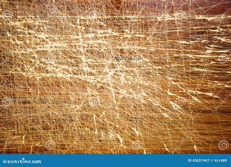 Scratched Top Of An Old Wooden Table Stock Image Image Of Horizontal