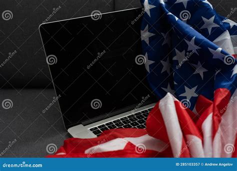 Internet And Network Security Computer With Binary Computer Code And