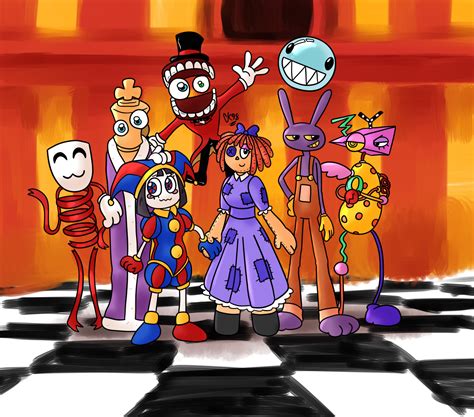 Happy Late Father S Day I Wanted To Draw Pomni And Kinger Going On Some Kind Of Bonding